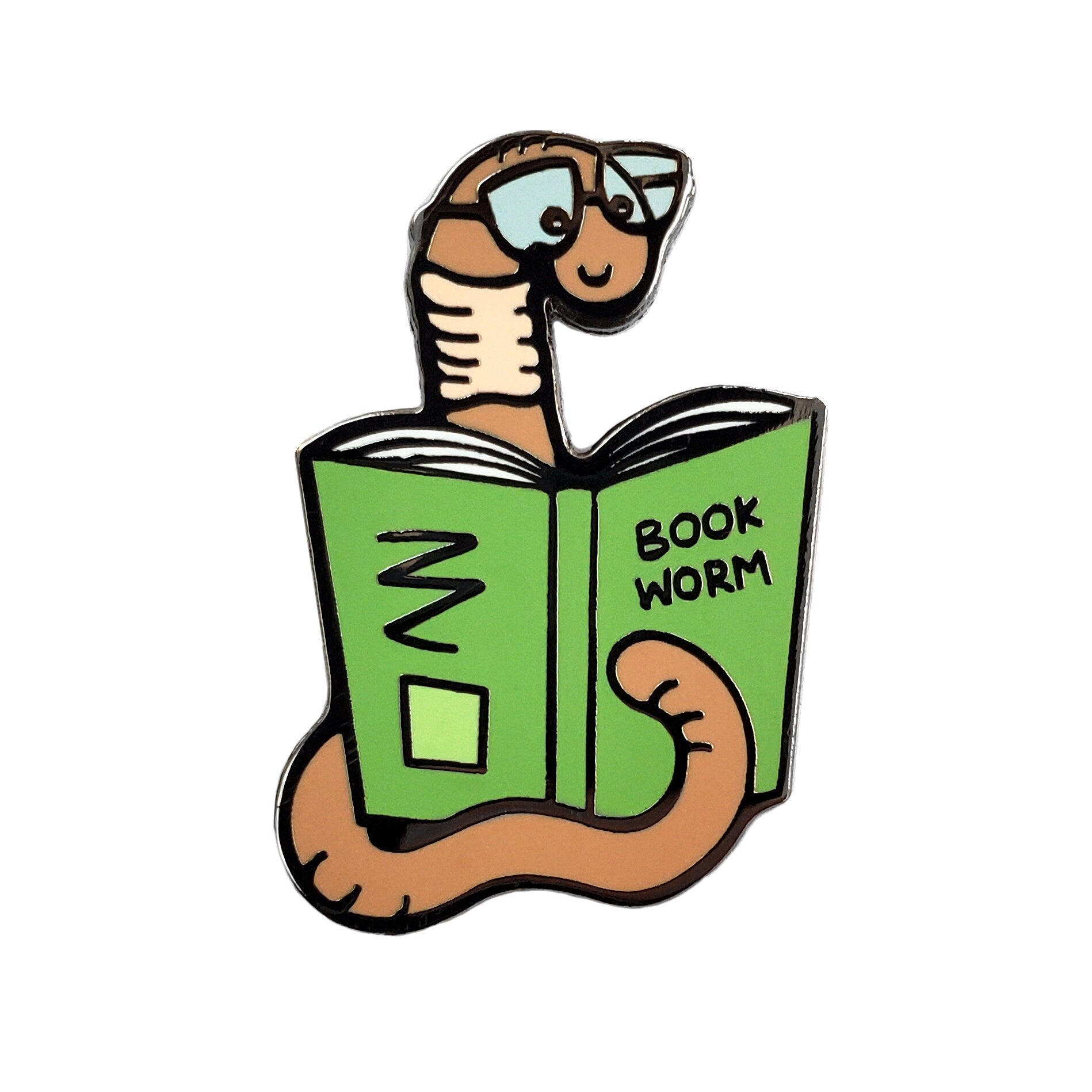 Book Worm Pin – Kolorspun