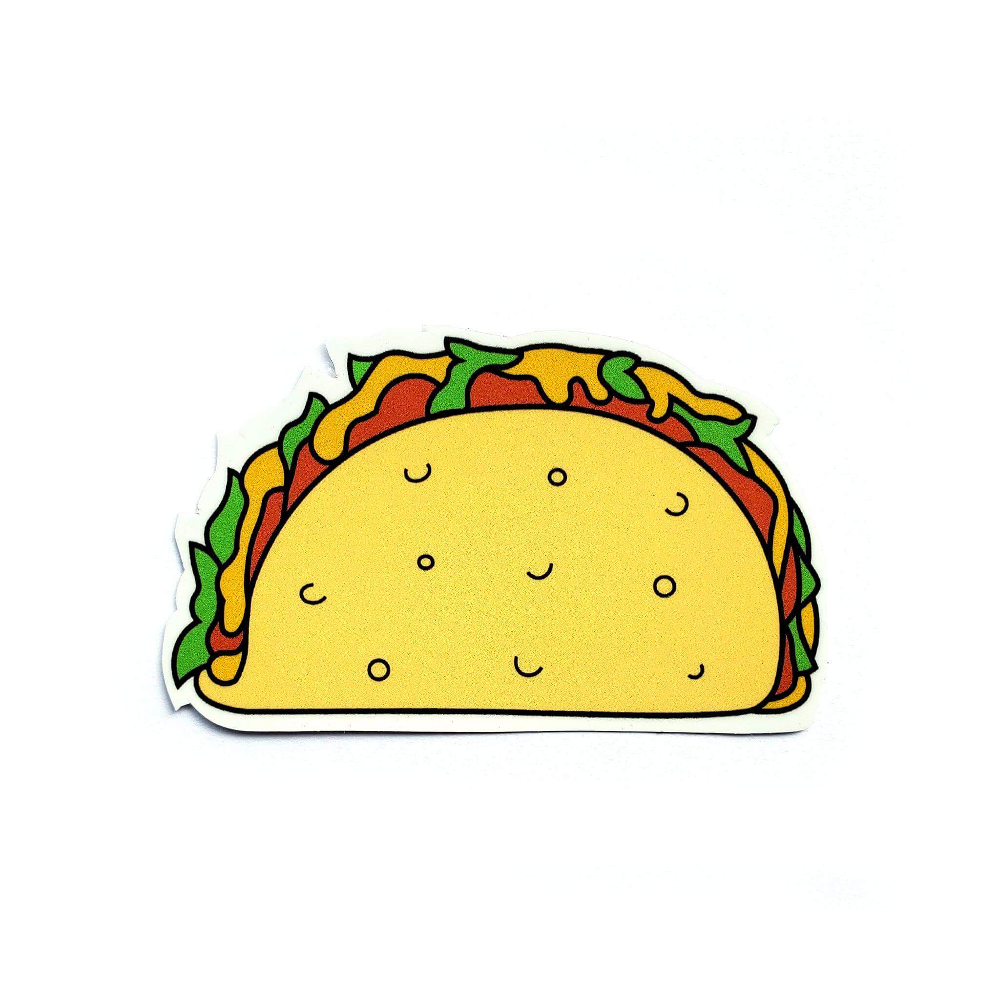 Taco Vinyl Sticker | Kolorspun